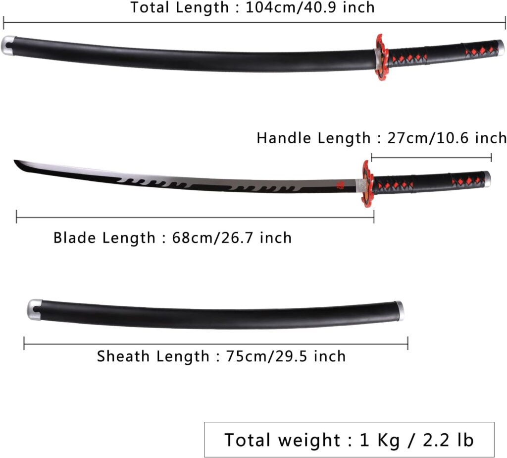 Tanjiro Kamado Steel Sword Weapon - El Mundo de Eli