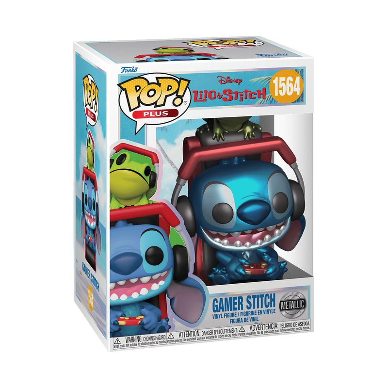Lilo & Stitch - Gamer Stitch Metallic Funko Pop! Plus - El Mundo de Eli